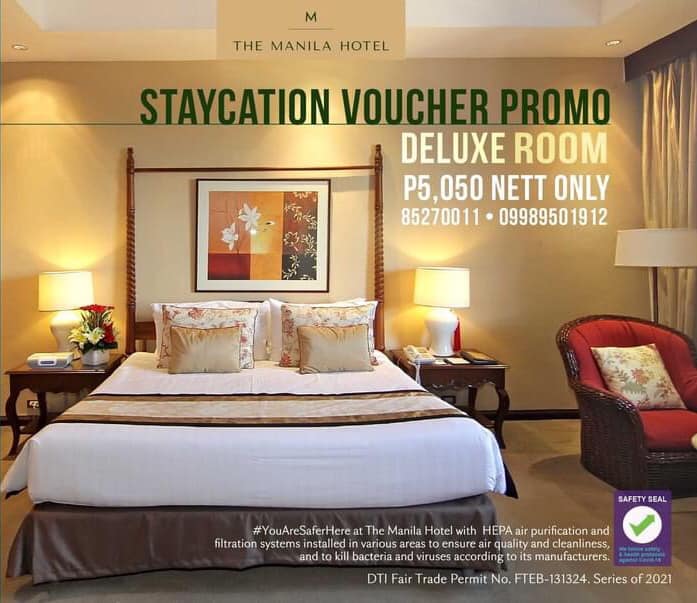 (Done) Staycation Voucher Promo - The Manila Hotel
